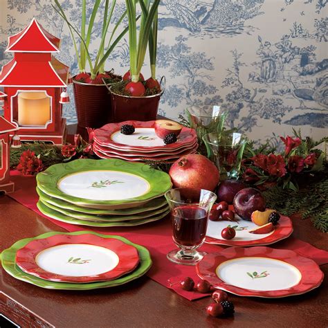Holly Melamine Saladdessert Plates Set Of 4 Monticello Shop