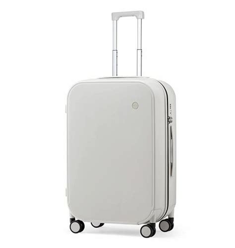 Mixi 스피너 휠이 있는 캐리어 하드쉘 경량 롤링 슈트케이스 Pc 커버 및 Tsa 잠금 장치 포함 출장용 여행용 스모크 화이트 스피너 휠 Tsa 잠금