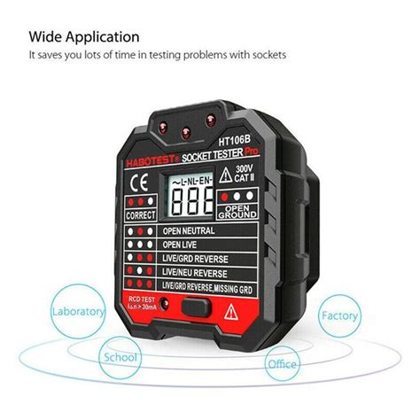 Electric Socket Tester Eu Us Uk Plug Neutral E Grandado