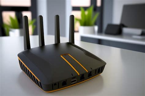Premium Photo Router On The Table Router Is A Device That Forwards