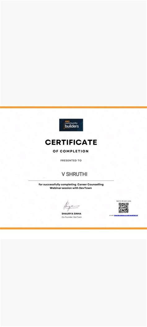 Shruthi V On Linkedin Aws