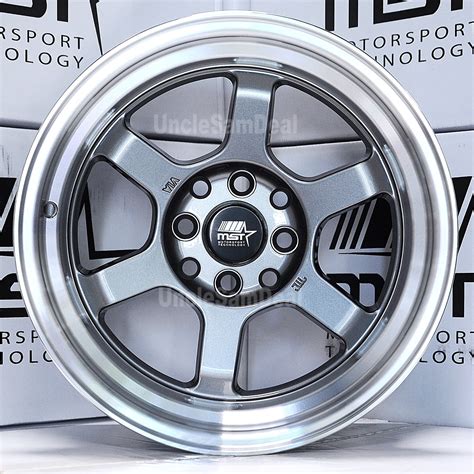 X OFFSET X MST MT GUN METAL SPOKES WITH LIP TUNER WHEELS EBay