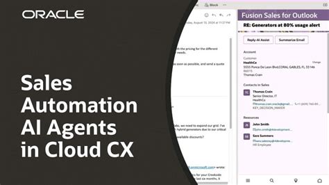 Sales Automation Ai Agents In Oracle Fusion Cloud Cx Demo Buff Ly 3bpznjt Ben Greenberg
