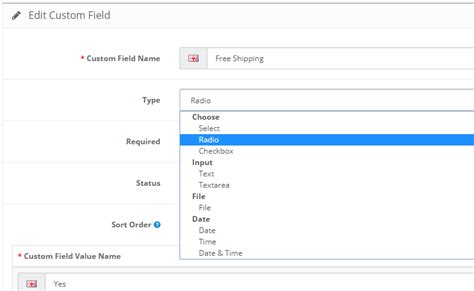 OpenCart Intelligent Custom Fields And Tabs For Products