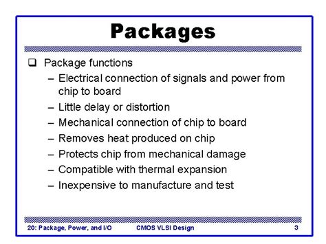 Introduction To CMOS VLSI Design Lecture Package