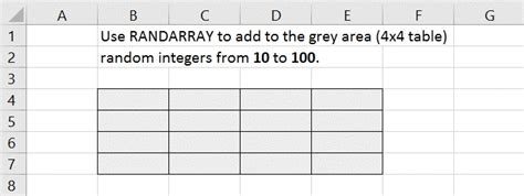 Randarray Function Excel Practice Online