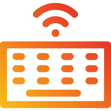 Wireless Keyboard Generic Gradient Icon