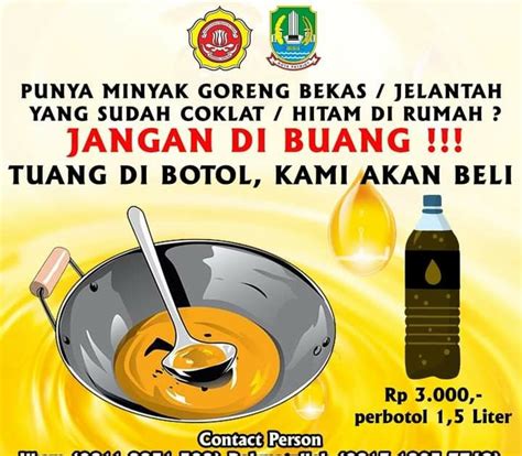 Limbah Minyak Jelantah Bernilai Rupiah