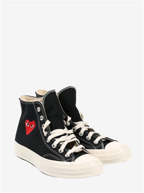 Comme Des Garcons Play Chuck Taylor High Top Sneakers Thefeinheit
