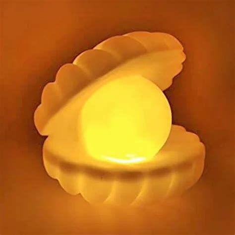 Pearl Shell Night Lamp Decorate Desk Lights Nursery Lamp Led Pearl