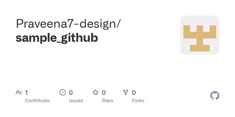 Github Praveena7 Designsamplegithub