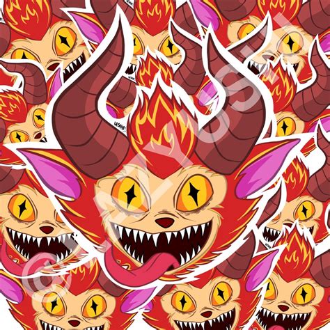 Little Devil Teemo Sticker Etsy