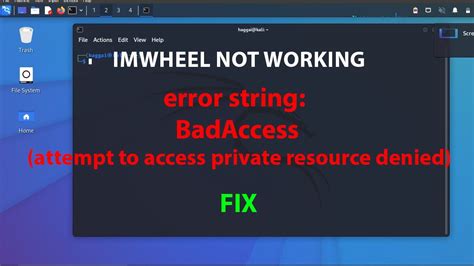 Linux Error Fixerror String Badaccess Attempt To Access Private