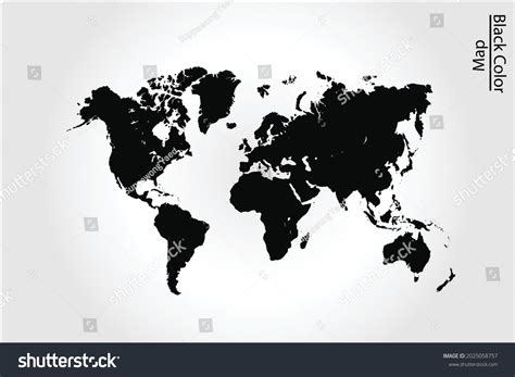 World Map Blank Black And White