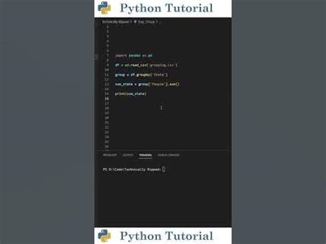 Groupby Function In Pandas | Python Tutorial - YouTube