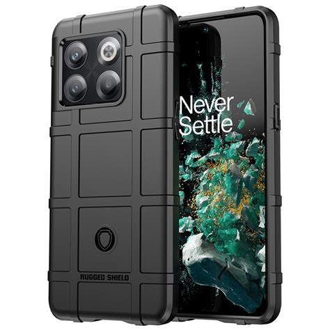 Anti Shock Grid Texture Tough Case For Oneplus T Black