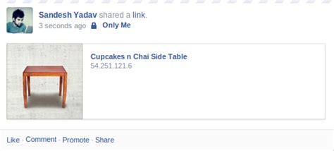 javascript facebook custom share button not showing description