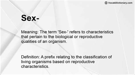 Sex Meaning Youtube