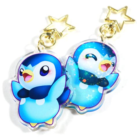 Piplup Chibi Fanart Keychain Clinkorz