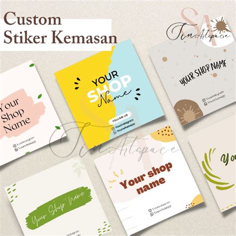 Jual Cetak Stiker Kemasan Makanan Kemasan Minuman Kemasan Snack Custom Stiker Kemasan Indonesia