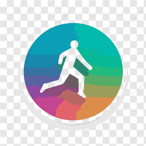 달리는 사람의 다채로운 아이콘 벡터 흰색 배경에 확대되는 단순한 다채로운 아이콘 그림자 없음 작은 프레임 중앙 Png 일러스트 및 벡터 에 대한 무료 다운로드