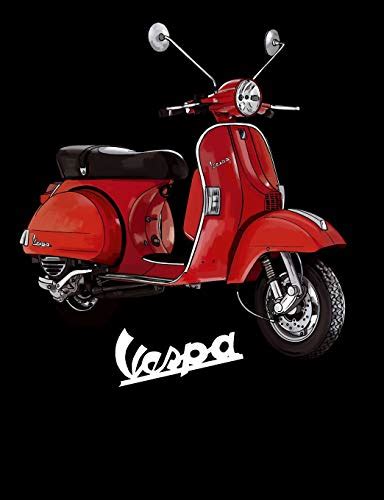 Vespa Notebook An Elegant 110 Page 744x 969 Wide Ruled Lined