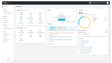 get started with control hub webex