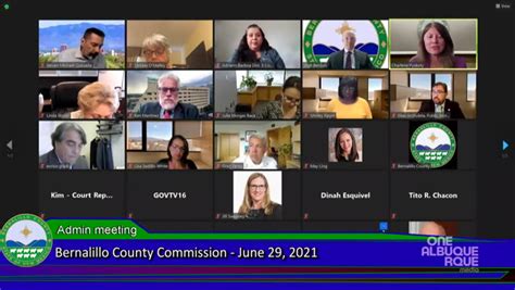 Bernalillo County Commission Administrative Meeting June 29 2021