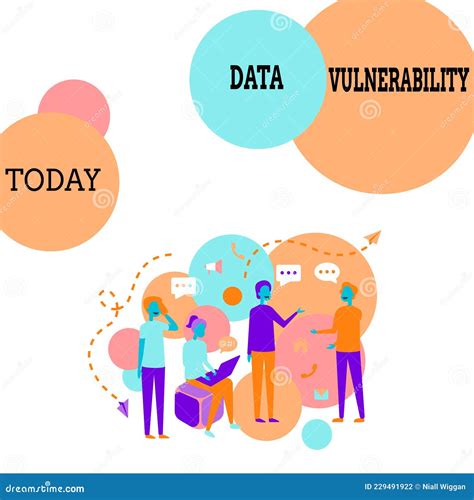 Conceptual Display Data Vulnerability Conceptual Photo Weakness Of A Data Which Can Be