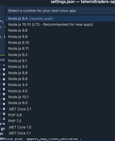 Sorting Bug For Linux Runtimes · Issue 880 · Microsoft Vscode Azureappservice · Github