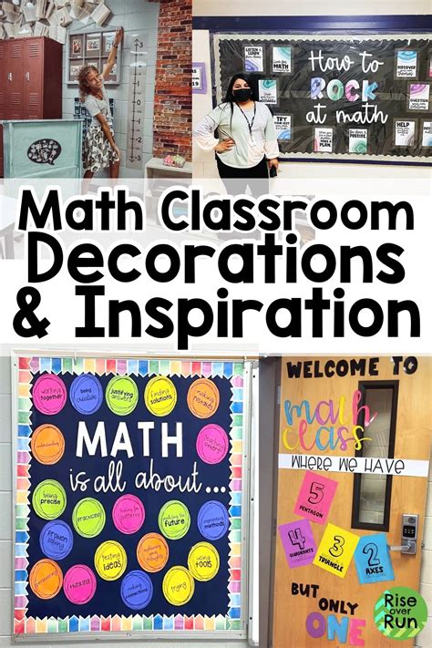 Math Classroom Decoration And Bulletin Board Inspiration Rise Over Run