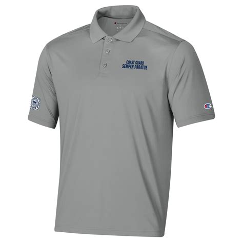 Coast Guard Champion Mens Semper Paratus Short Sleeve Polo Shirt Shopcgx