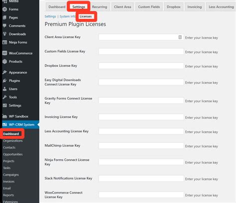 Activate License Keys Wp Crm System