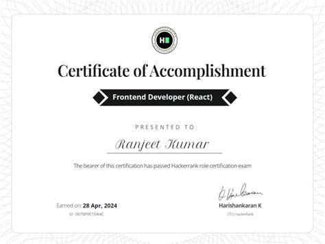 Ranjeet Kumar On Linkedin Reactdeveloper Certification Frontenddevelopment Professionalgrowth