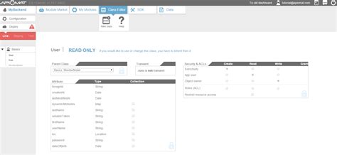 Data Modeling With The Dashboard Apiomat Documentation