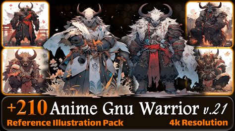 Artstation 210 Anime Gnu Warrior Full Body Reference Pack 4k V 21 Artworks