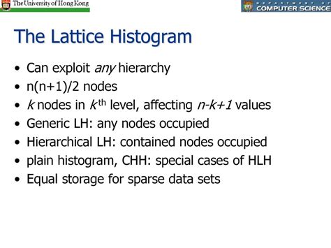 Lattice Histograms A Resilient Synopsis Structure Ppt Download