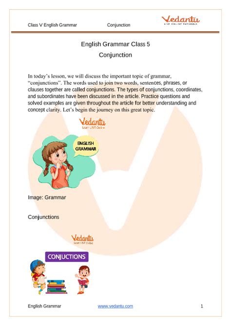 Conjunction Worksheets Joining Sentences