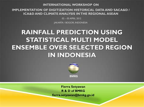 statistical climate modelling