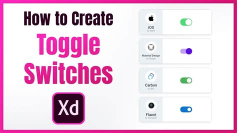 How To Create A Working Toggle Switches Using Component States In Adobe
