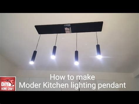 Diy Homemade Kitchen Modern Pendant Light Youtube