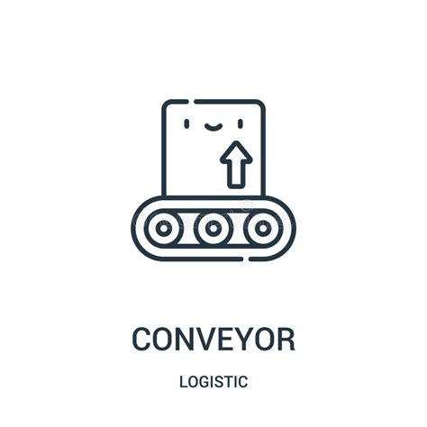 Conveyor Icon Vector From Airport Collection Thin Line Conveyor Outline Icon Vector