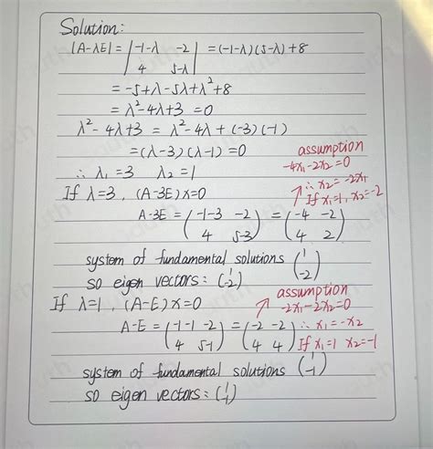 Solved A Find Characteristic Equation Eigen Values And Eigen Vectors