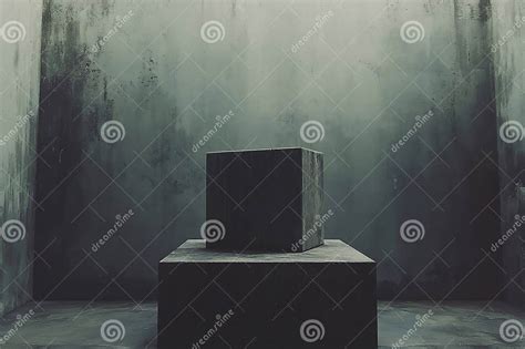 Negative Space Driven Artwork Reflecting Modern Alienation Themes Stock