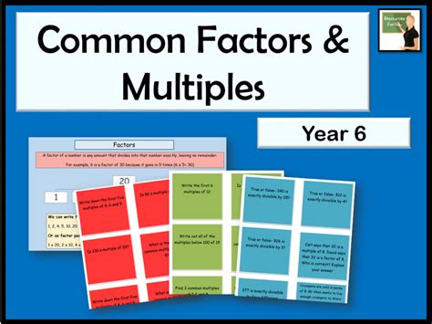 Maths Factors And Multiples Lesson Year 6 Teaching Resources
