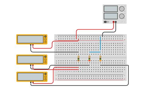 circuit design lab 2a series parallel circuit current tinkercad