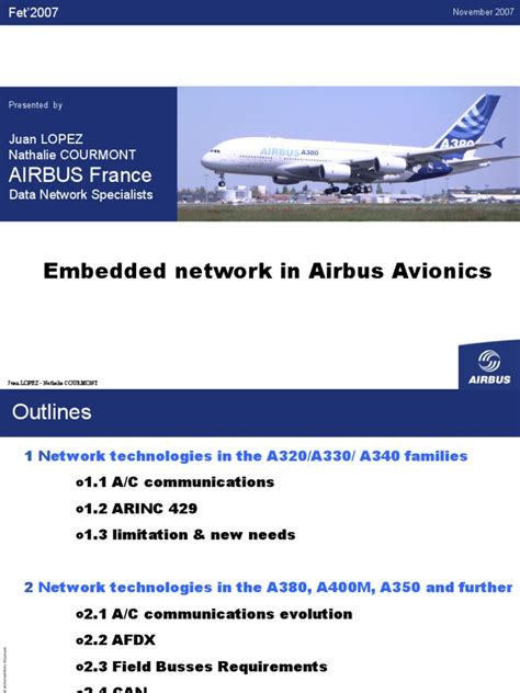 Airbus Embedded Network Pdf Information And Communications Technology Computer Networking