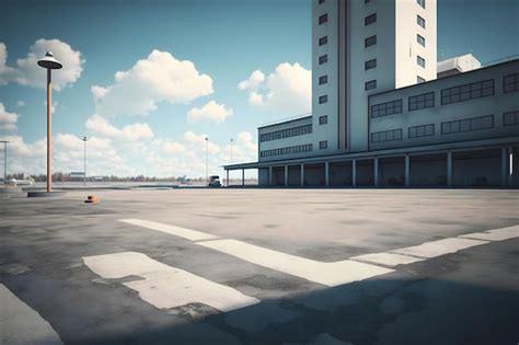 Control Tower At The Airport Neural Network Ai Generated Premium Ai