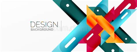 Vector Geometric Abstract Background Design Stock Vector Illustration Of Isometric Colorful