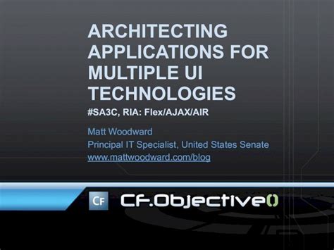 pdf architecting applications for multiple ui technologies